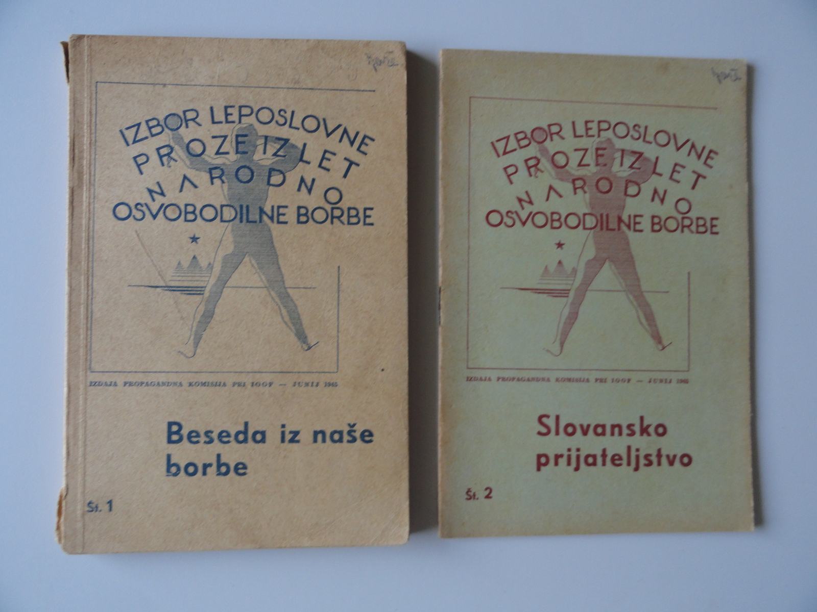 IZBOR LEPOSLOVNE PROZE IZ LET NARODNO OSVOBODILNE BORBE, 2 KNJIGI