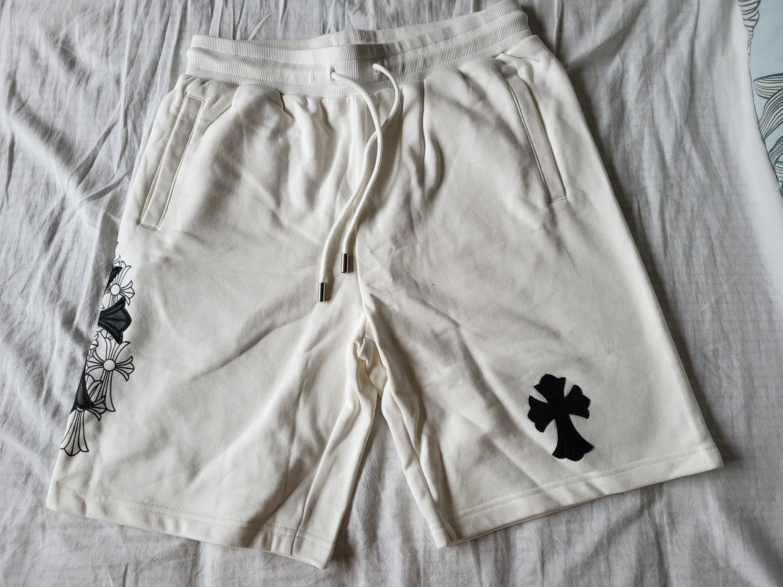 Chrome Hearts Leather Cross Shorts
