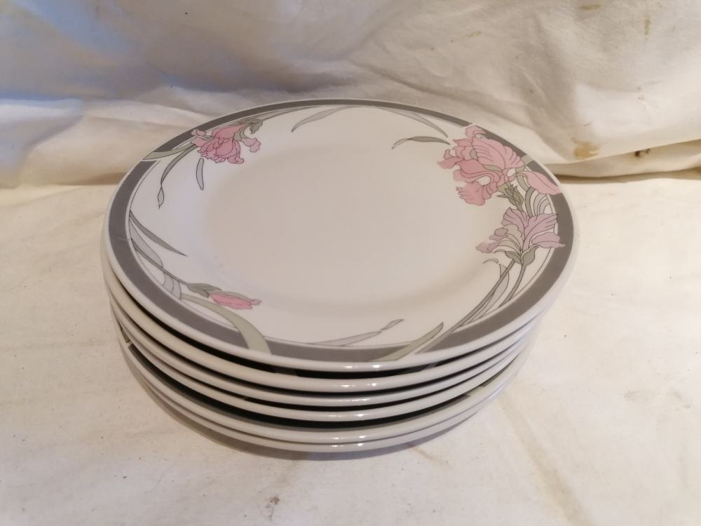 KERAMIČNI KROŽNIKI plitvi 6 kos P19