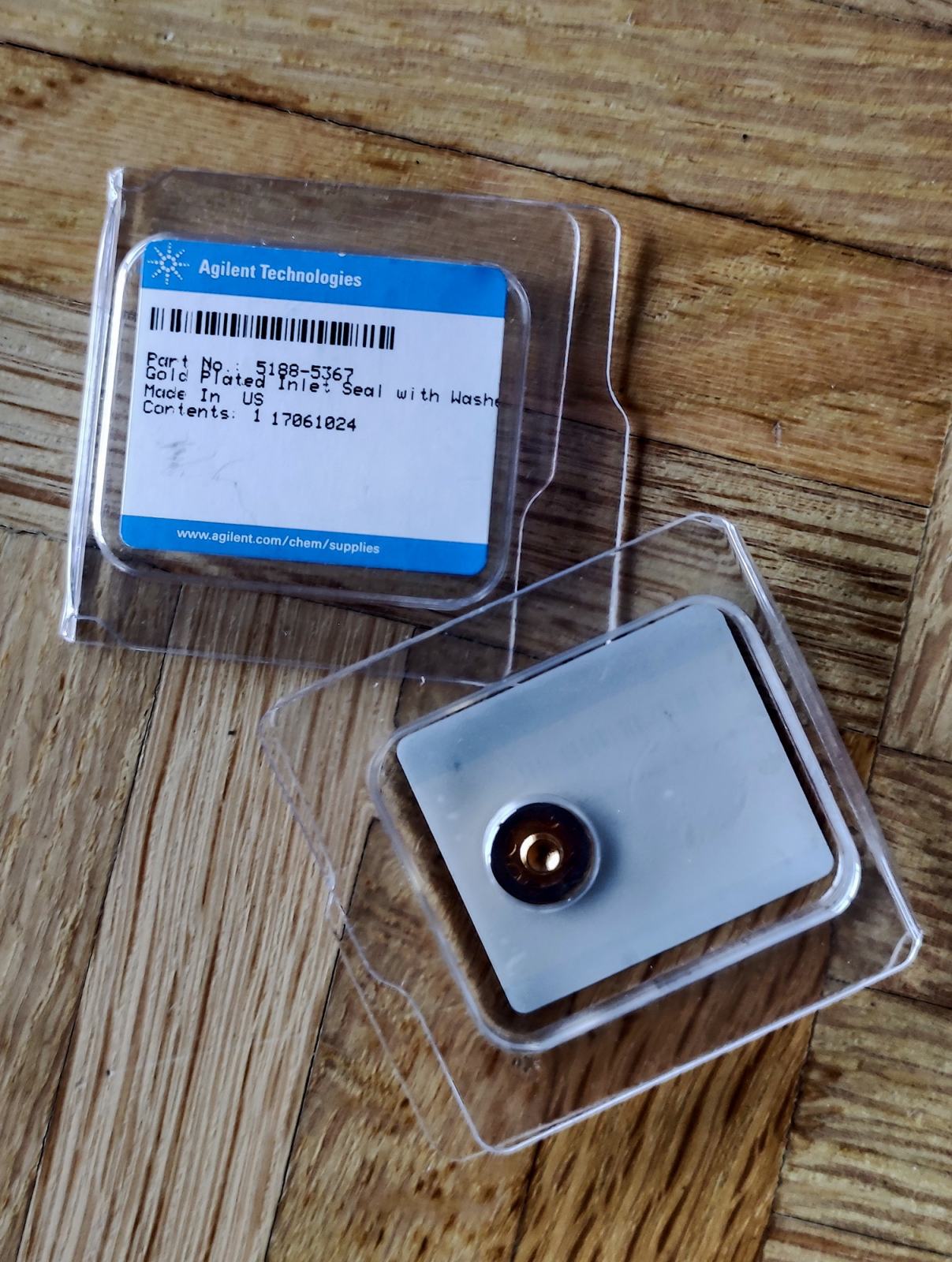 agilent gc gold plated split / splitless inlet seal 5188-5367