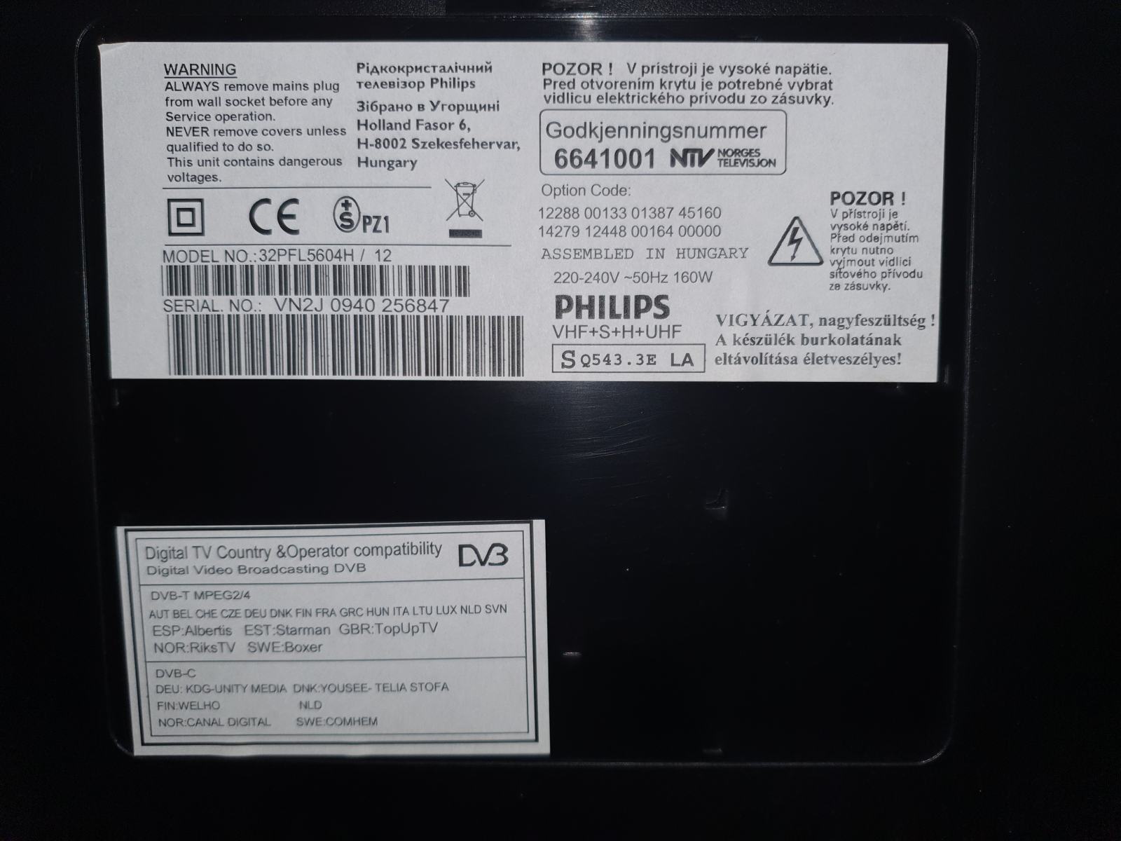 LCD Philips TV 32 PFL 5604 H - 80 cm