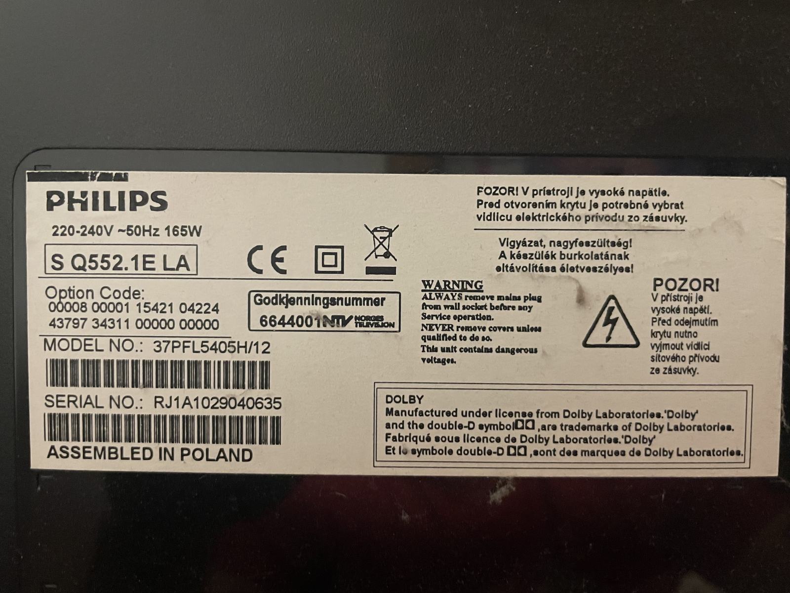 Podarim lcd televizor Philips diagonala 37” pz 94 cm