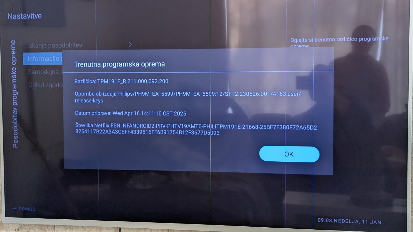 TV PHILIPS 55PUS7334 LED delujoč, nekaj črt