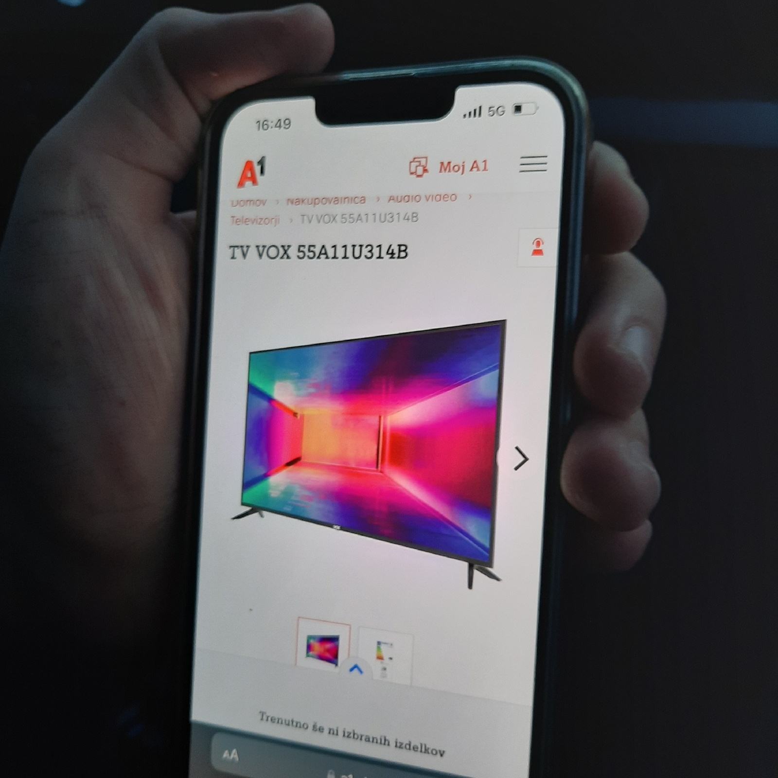 VOX TV UHD 140cm 55A PAMETNI TELEVIZOR NOV ZAPAKIRAN PREVZEM TAKOJ