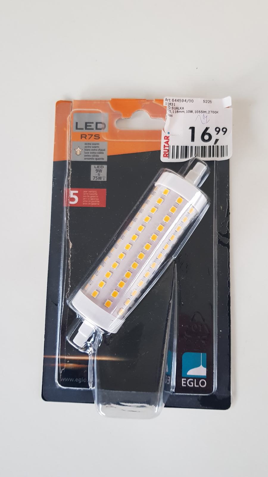 LED R7 118 mm