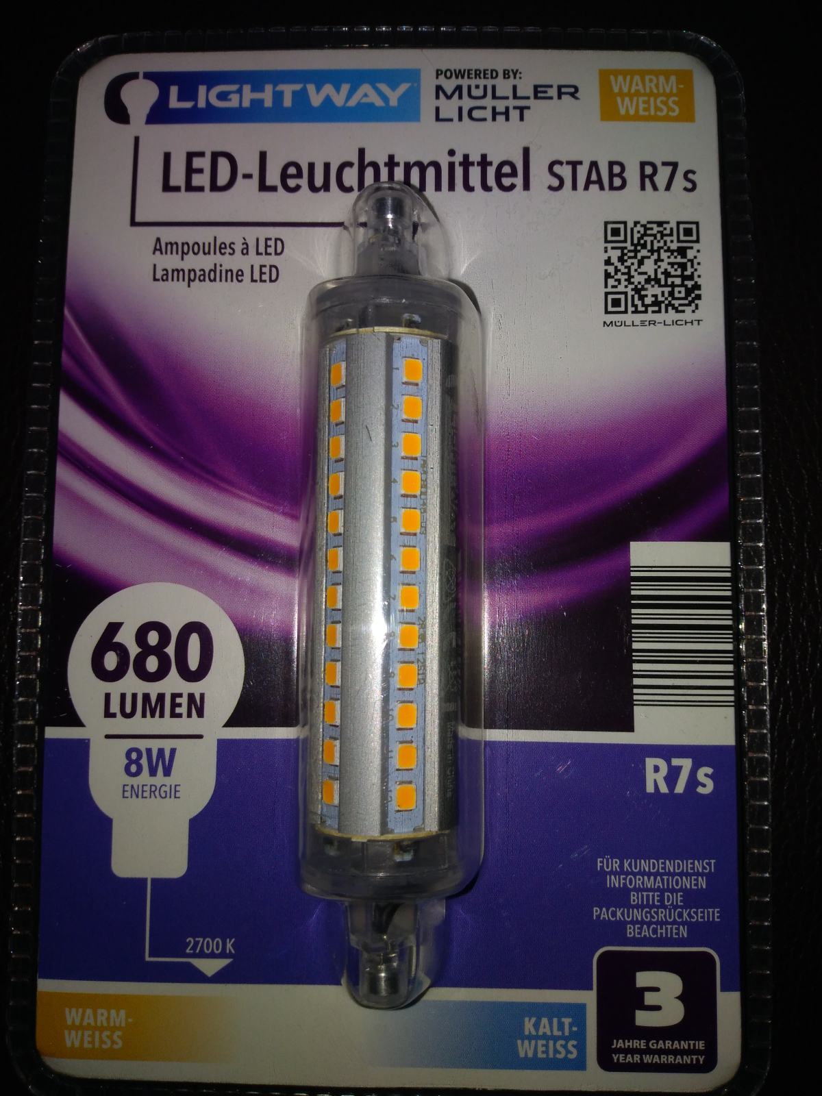 LED ŽARNICA R7S 118mm