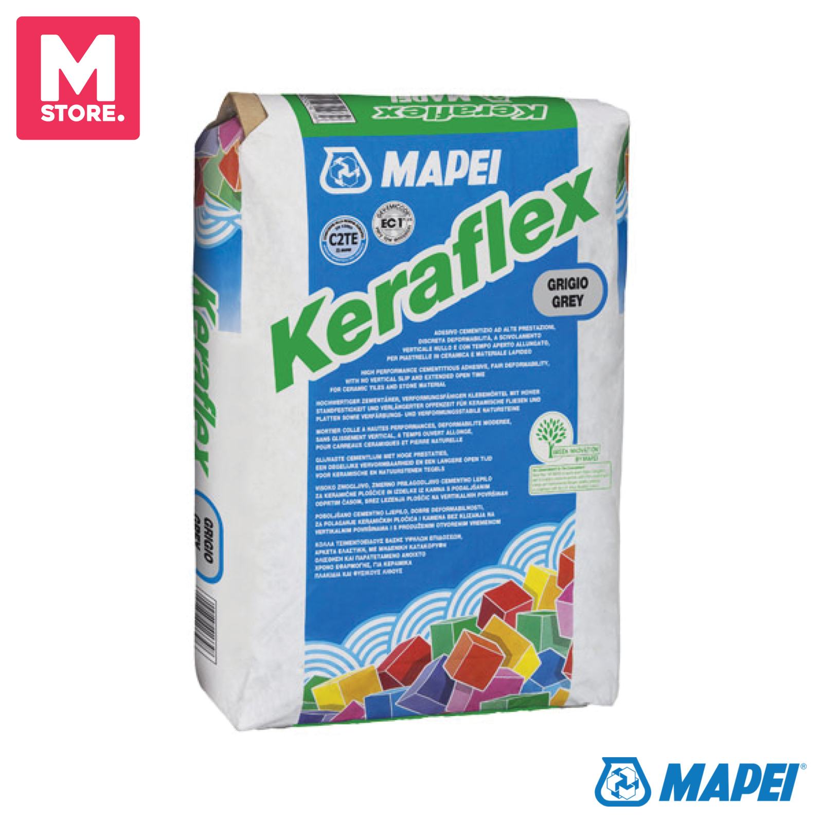Lepilo za ploščice MAPEI KERAFLEX sivi 25kg C2TE