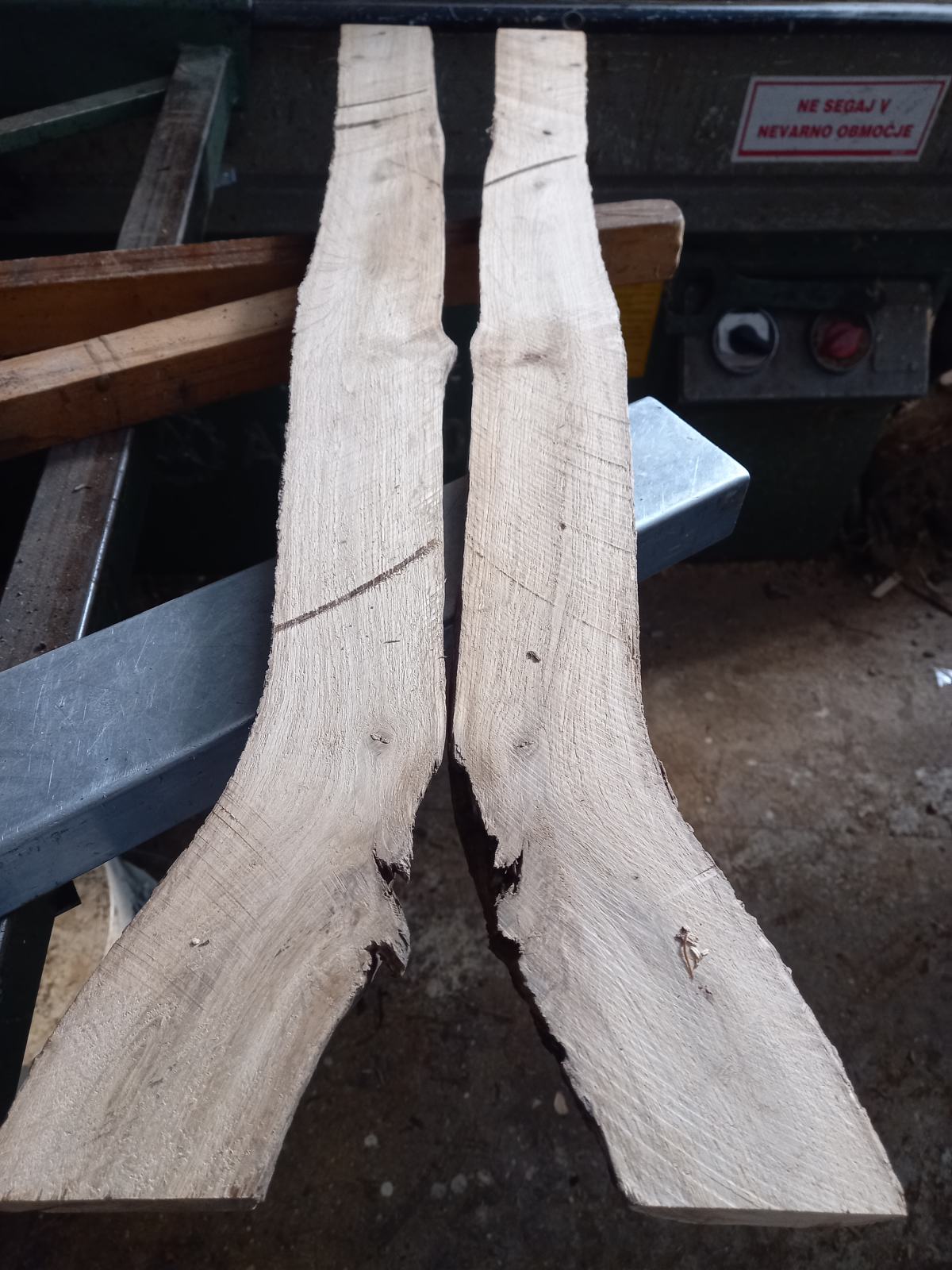 Les hrast suh, 74x6x2 cm, 1 kos 2, 2 kosa 3€