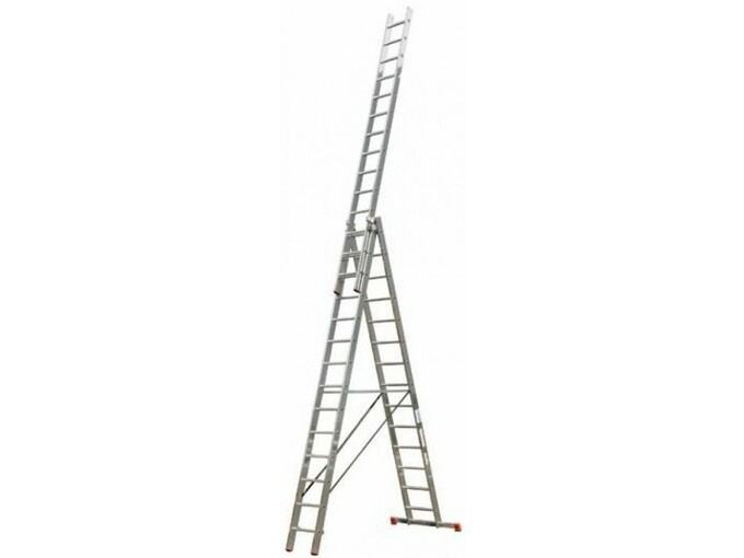 KRAUSE-WERK trodelna aluminijasta lestev Tribilo 3x14 stopni