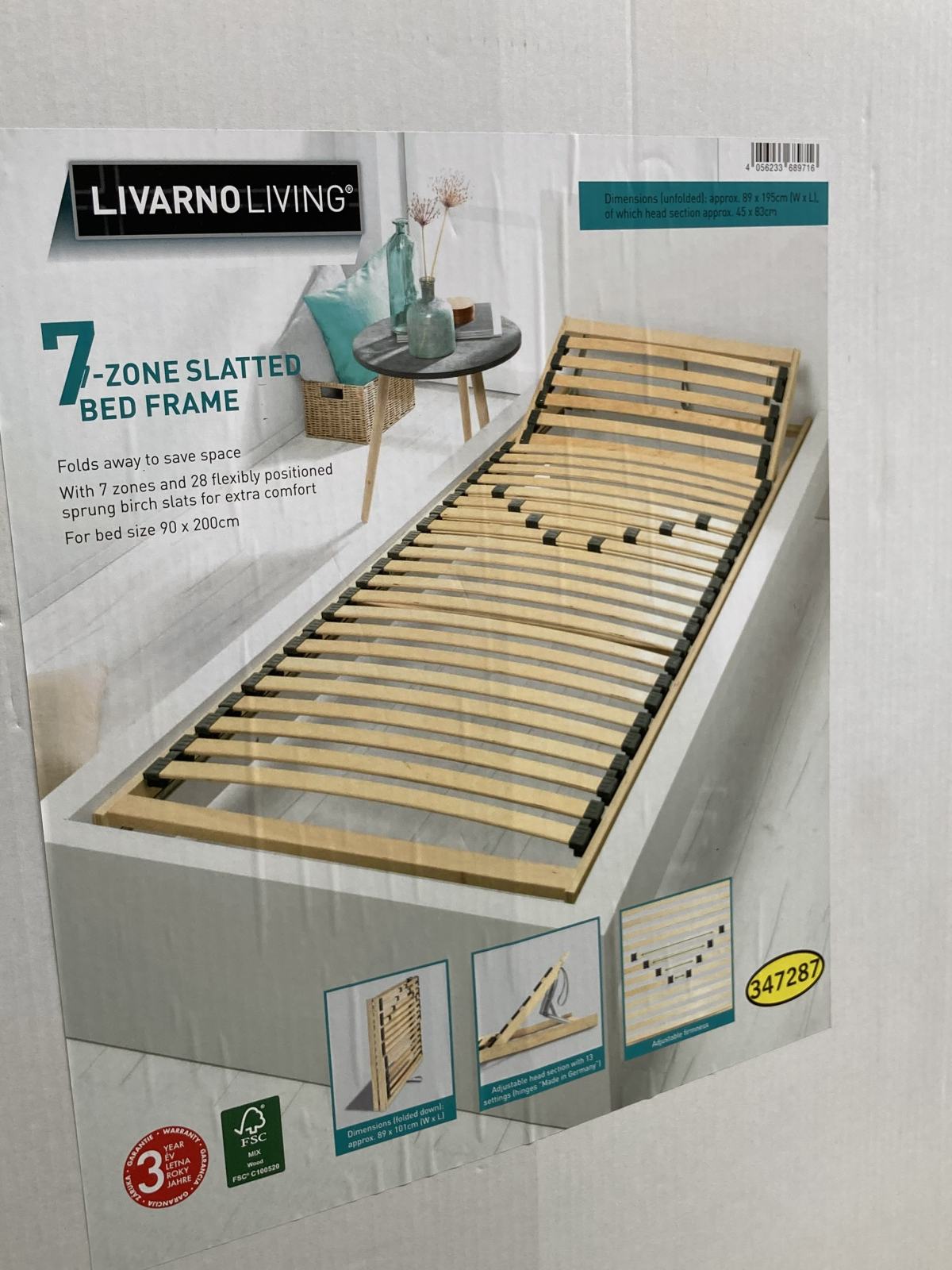 Letveno dno LIVARNO 90x200