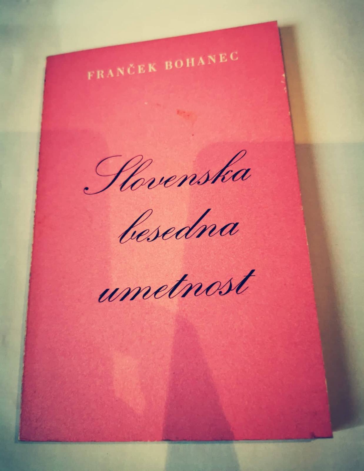 Franček Bohanec SLOVENSKA BESEDNA UMETNOST 1967