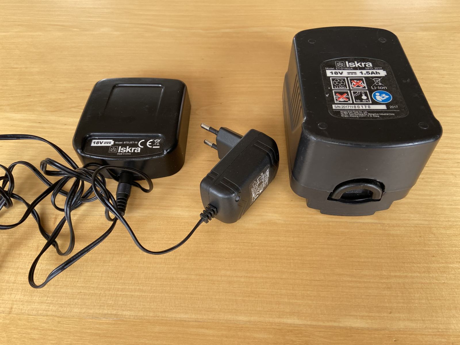 Baterija ISKRA 18V za nitno električno koso