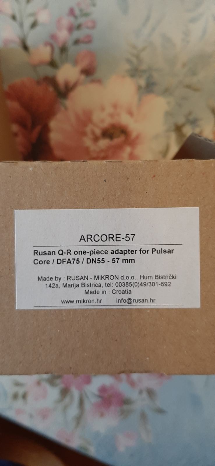 Pulsar core (DFA 75, DN 55) adapter ARCORE 57mm