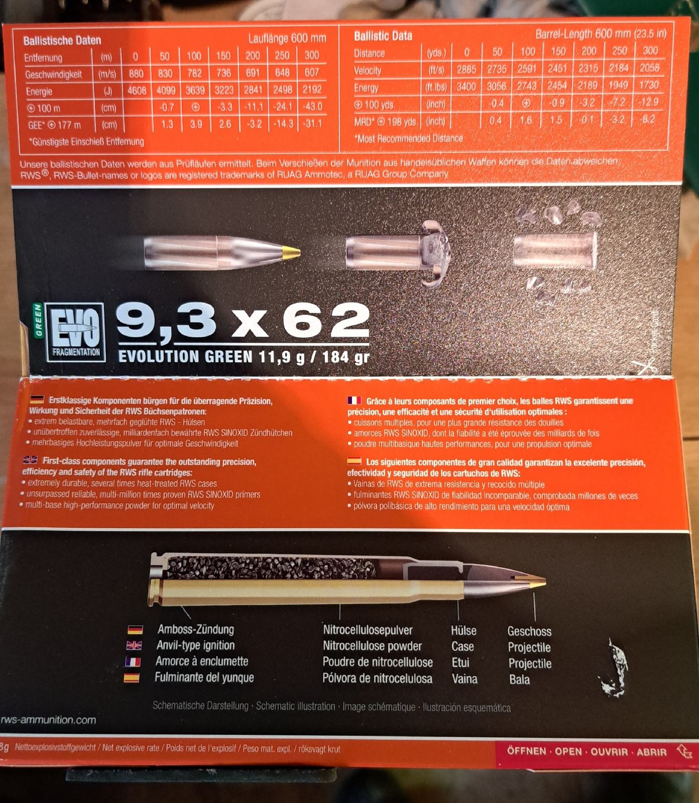 strelivo 9,3 x62 rws evogreen