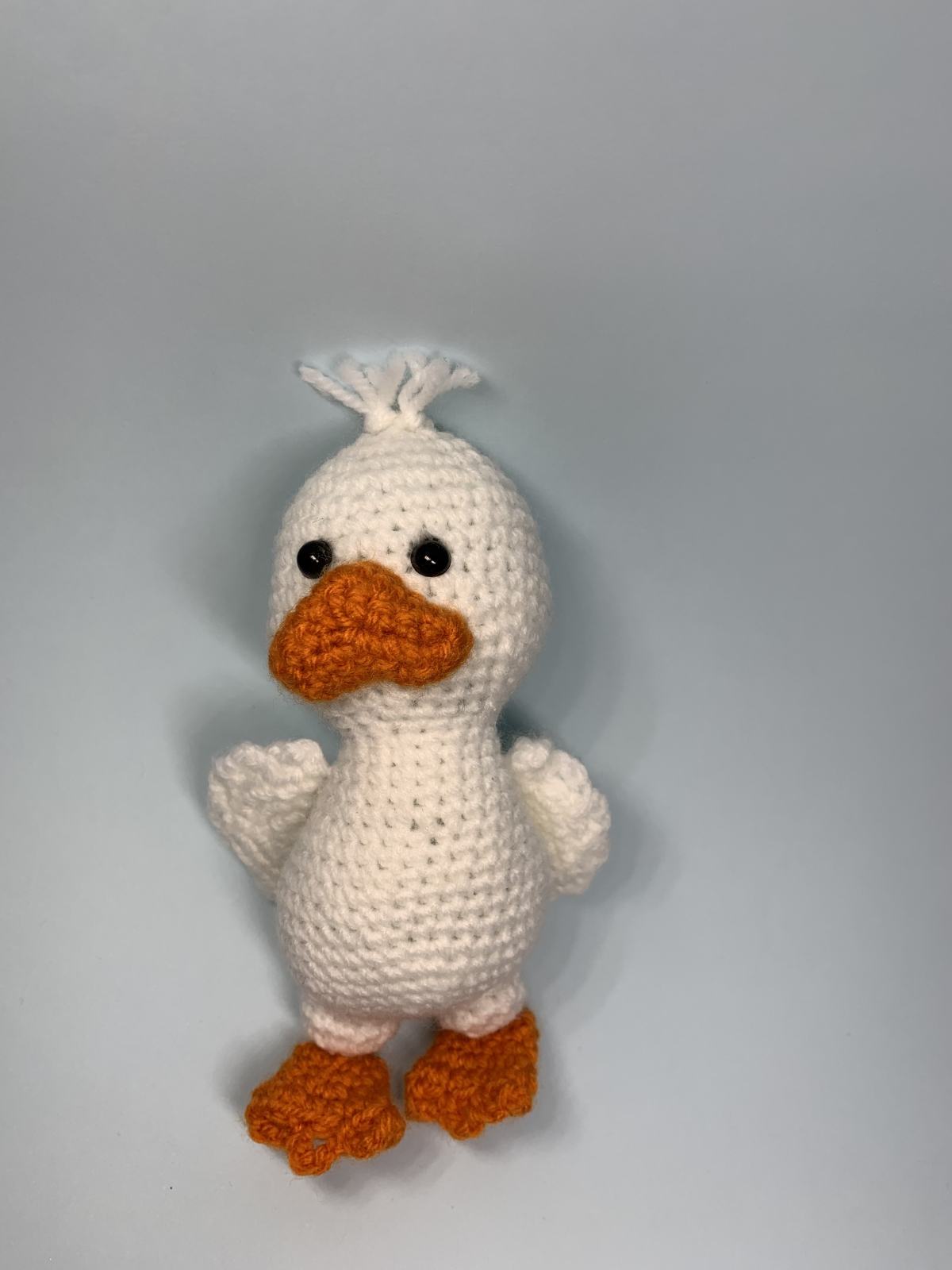 EKSKLUZIVNA ročno izdelana igrača amigurumi bela račka