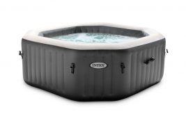 INTEX napihljivi masažni bazen 4 osebe oktogonalni Bubble spa
