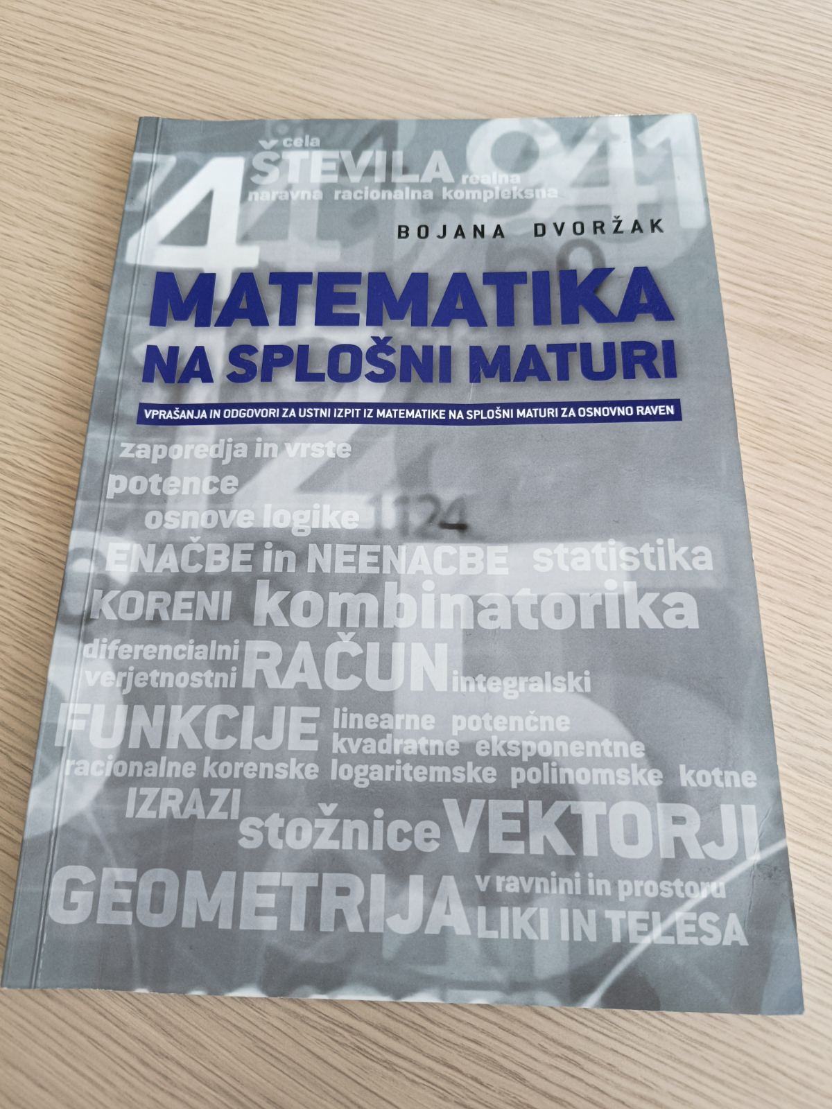 MATEMATIKA na splošni maturi - vprašanja in odgovori za ustni izpit