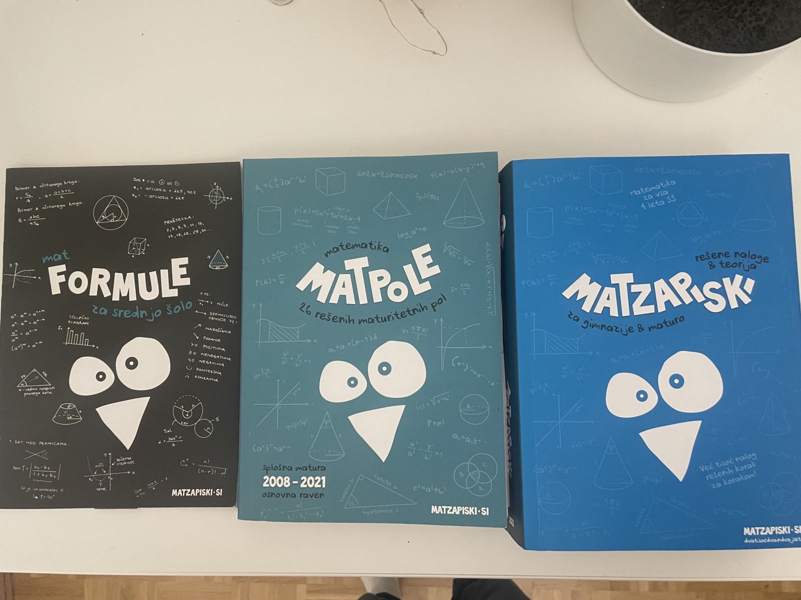 MATPOLE, MATZAPISKI + vse formule za matematiko na maturi