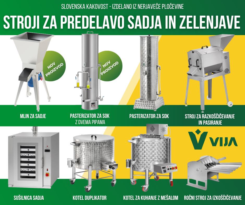 MESARSKA OPREMA STROJI ZA PREDELAVO SADJA IN ZELENJAVE VIJA
