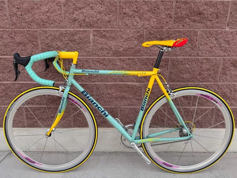 1998 Bianchi Mega Pro XL Mercatone Uno Marco Pantani 55cm Rennrad Re
