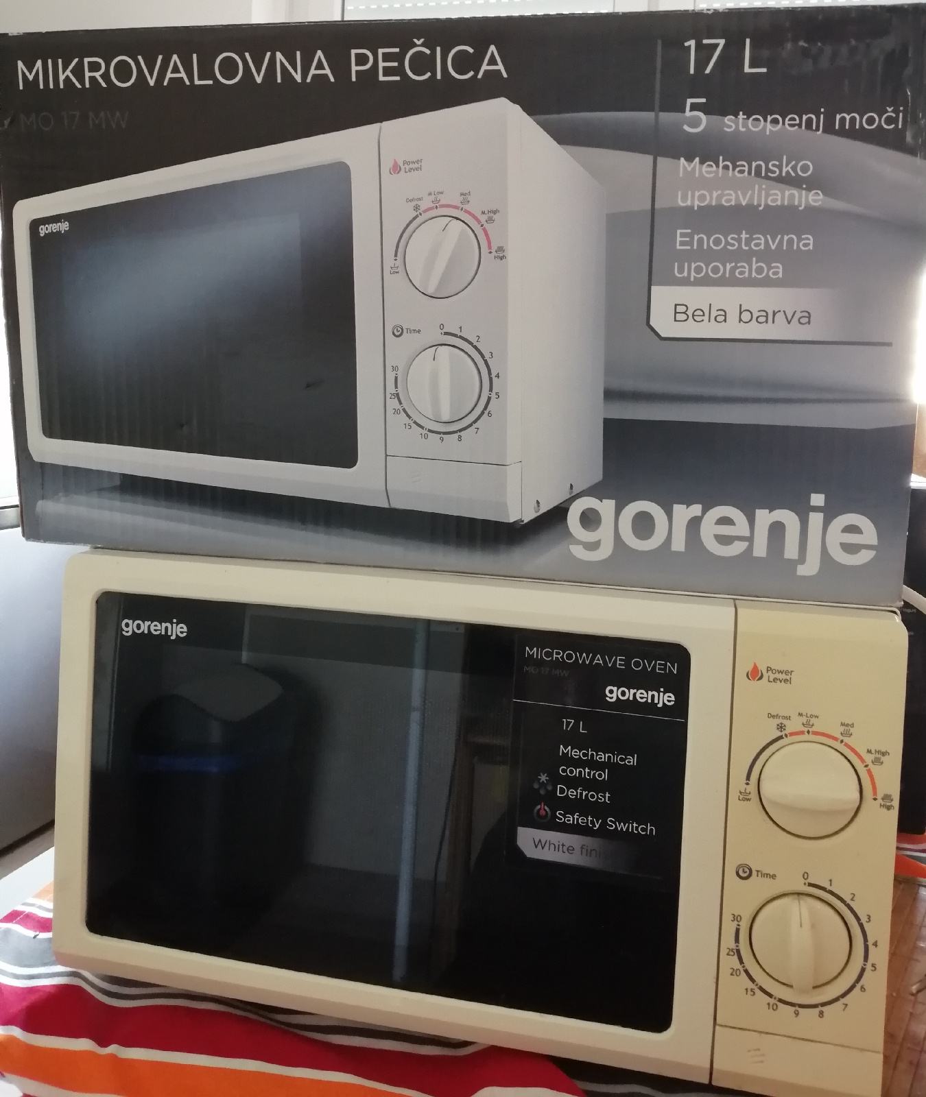 Mikrovalovna pečica Gorenje, 17 l