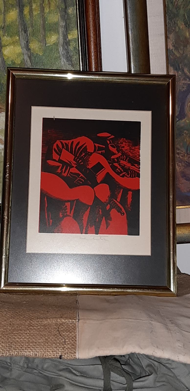 AKADEMSKI SLIKAR IVE ŠUBIC DRAŽGOŠE BIČKOVA SKALA 22 X 28 CM