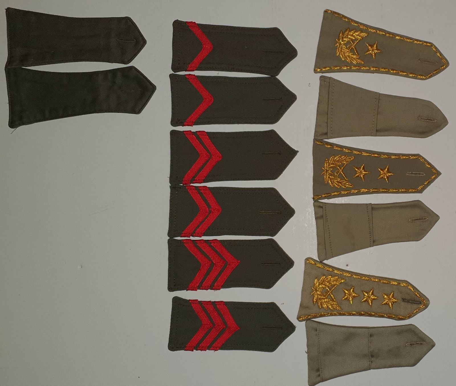 ČINI - EPOLETE, GENERALSKI IN DRUGI, KOPENSKA VOJSKA JLA ( JNA )