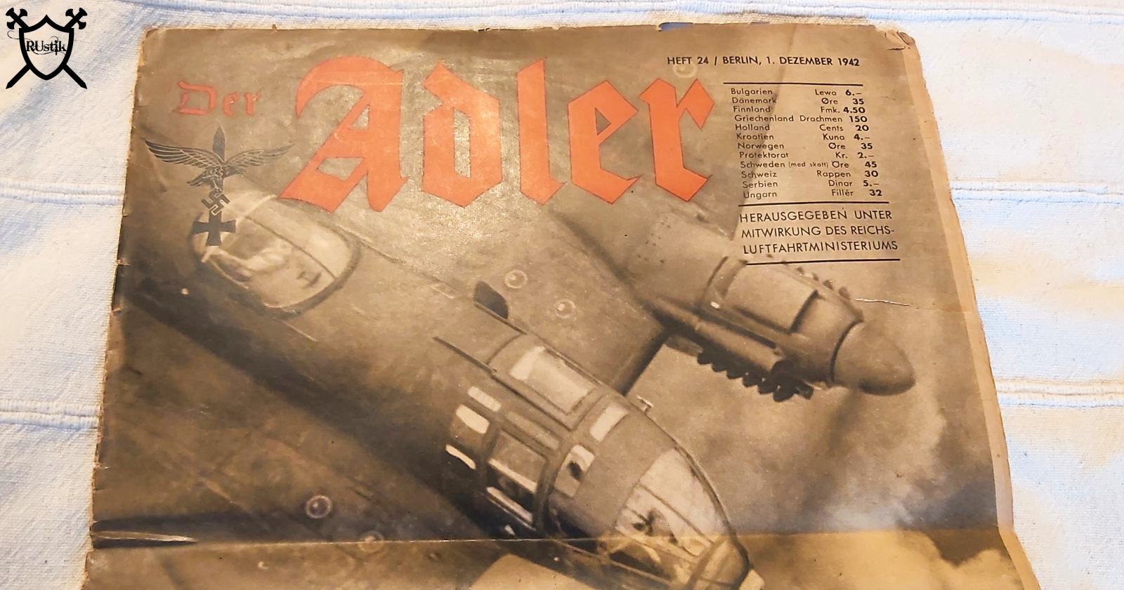 DER ADLER ČASOPIS - 3.RAJH (1942)