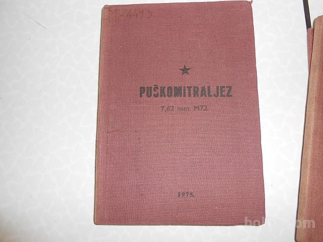JNA knjige priročniki mitraljezi , PM, opisi , rokovanja 10 DO 25 eur