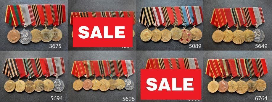 ZSSR-Komplet medalj - vojaške nagrade za veterane iz 2.svetovne vojne