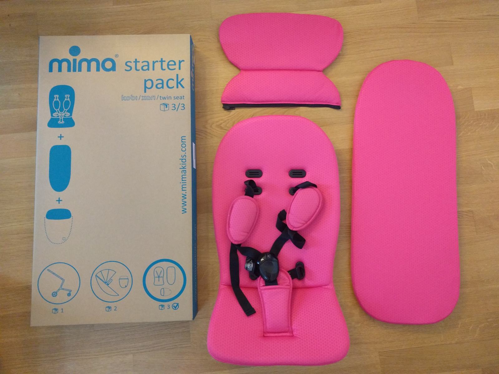 Mima Hot Magenta Starter Pack (Xari / Kobi / Twin Seat)