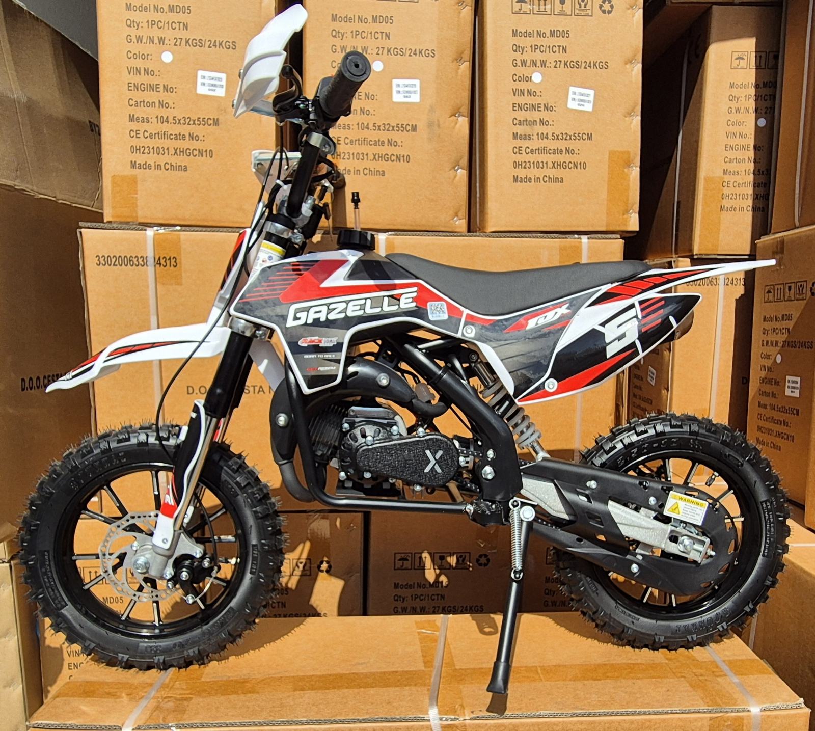 MINI KROS GAZZELE 50cc 10 col VSA OPREMA - NAJNOVEJŠI, 2025 l.