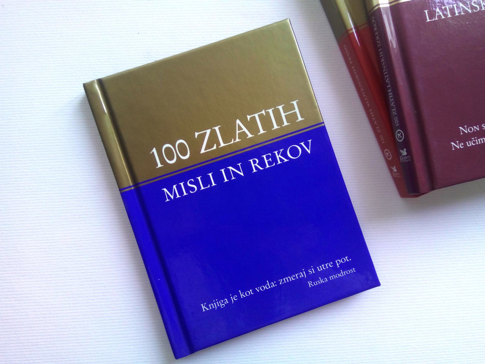 Knjižica 100 zlatih misli in rekov
