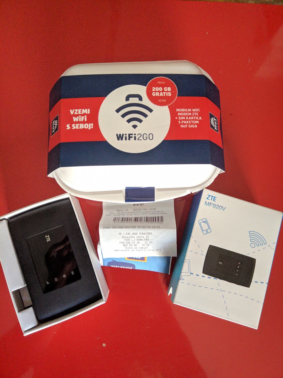 HoT WiFi2Go - ZTE MF920V 4G LTE mobilni WiFi modem