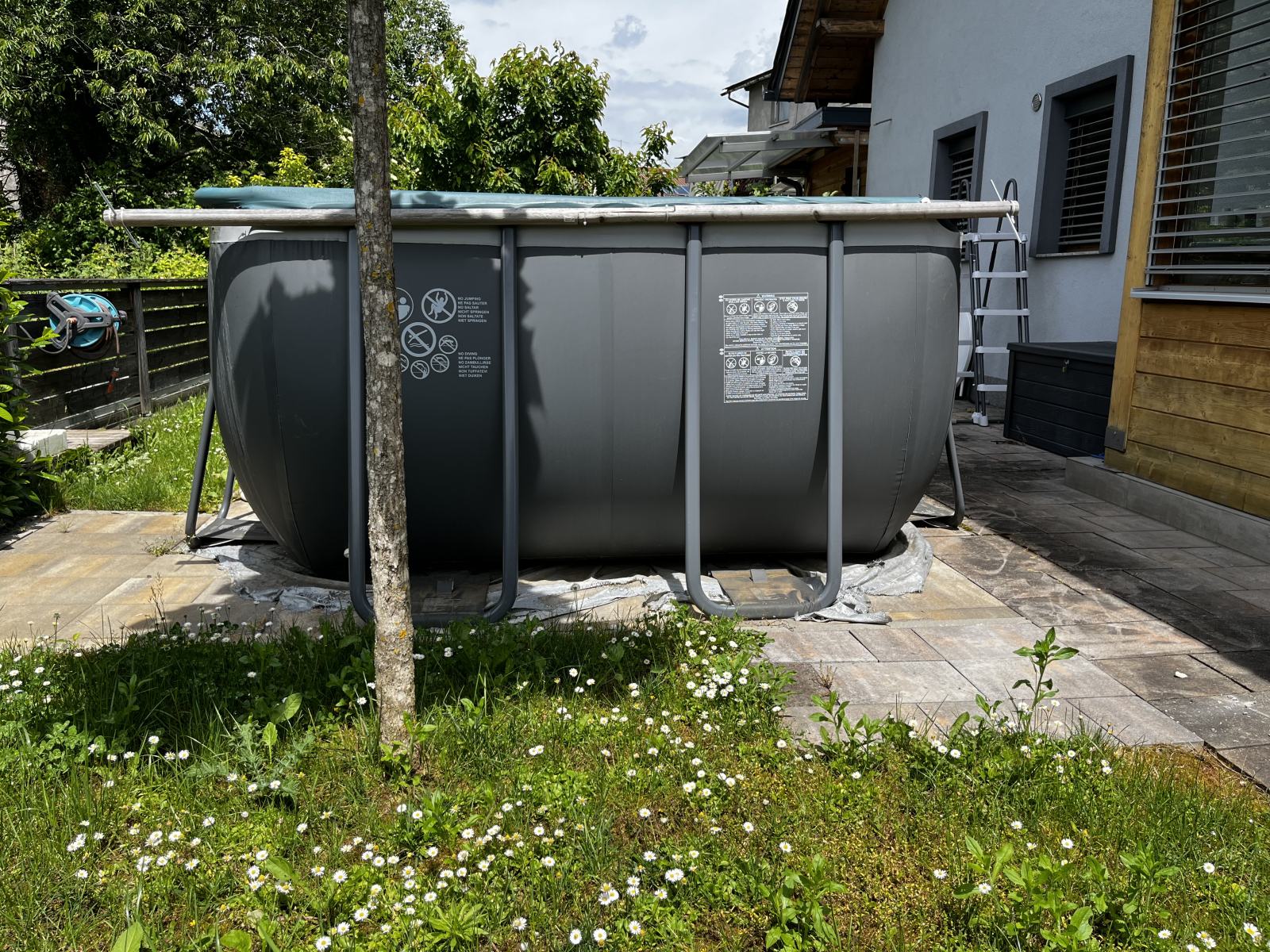 Bazen Intex Frame Pool Ultra Quadra XTR 549x274x132 + toplotna črpalka