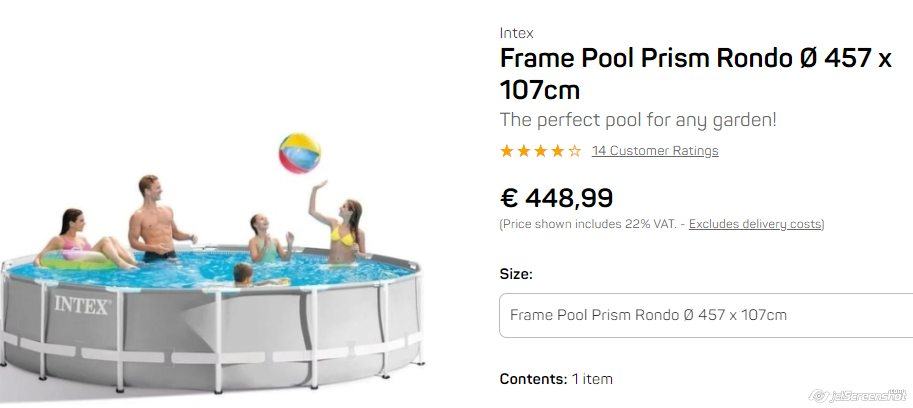 INTEX bazen SET 457 x 107cm