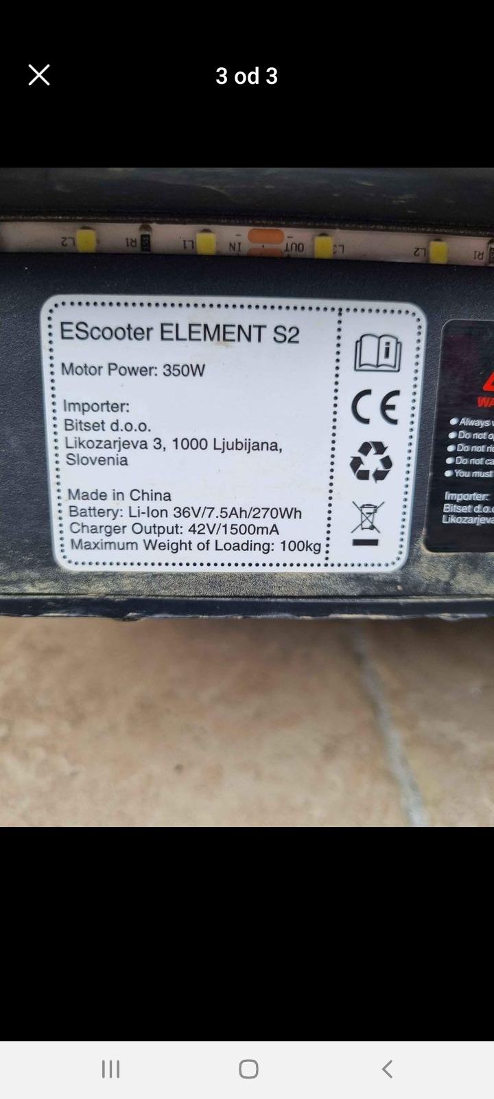 Druge znamke Element s2 350 cm3, 2021 l.