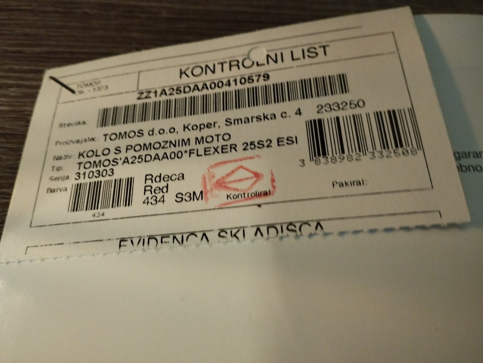 Tomos Flexer 25 cm3, 2004 l.