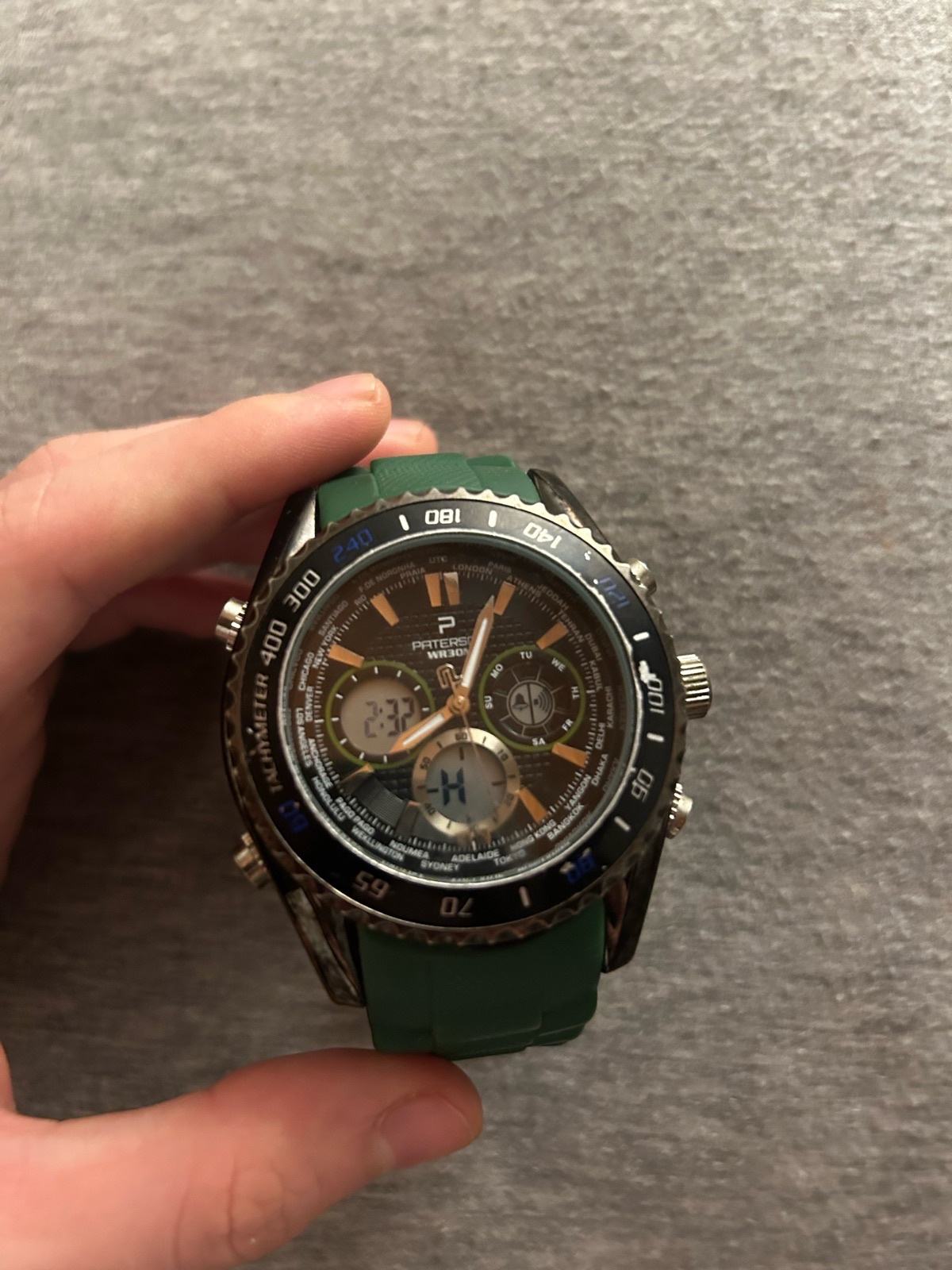 Paterson Chronograph 3038# Racing California 1987