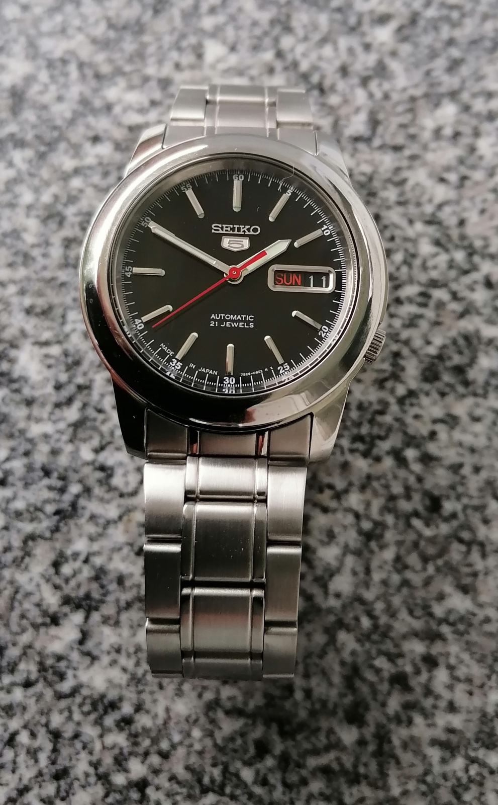 SEIKO 5 AUTOMATIC 21 JEWELS MODEL 7S26-02W0 JAPAN MADE MOŠKA URA