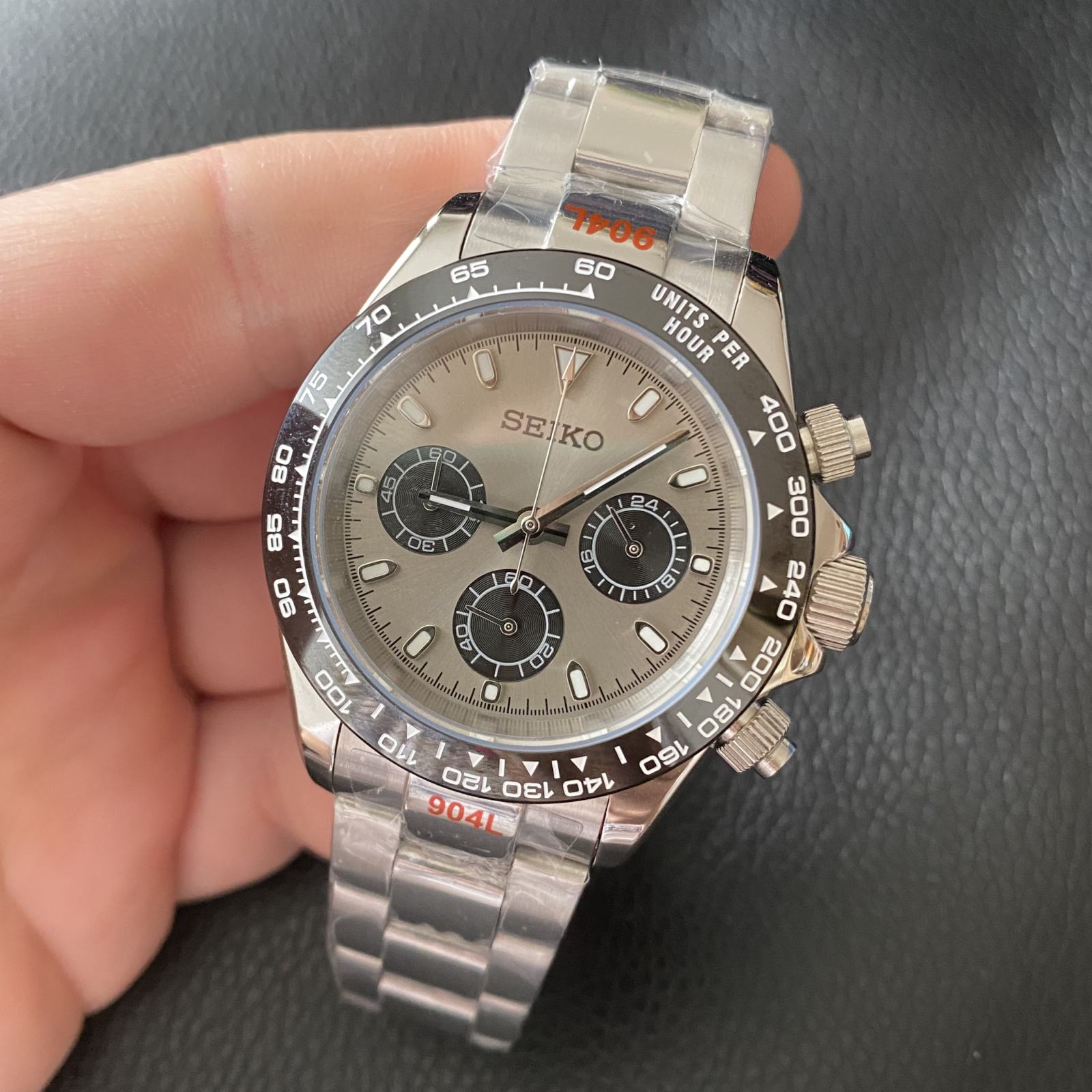 Seiko Daytona homage custom mod kronograf ročna ura