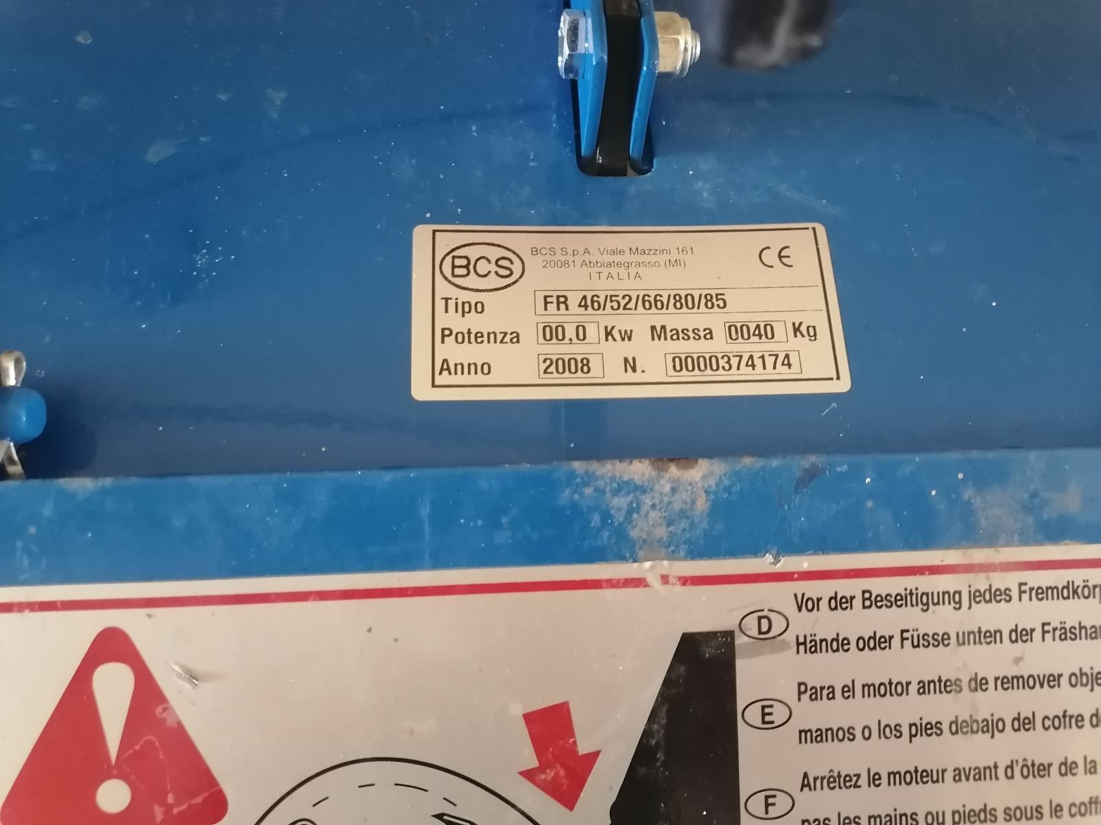 Freza za BCS kosilnico