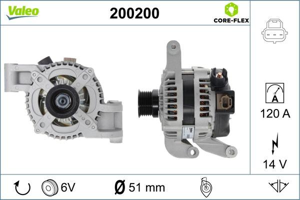 Alternator VALEO 200200