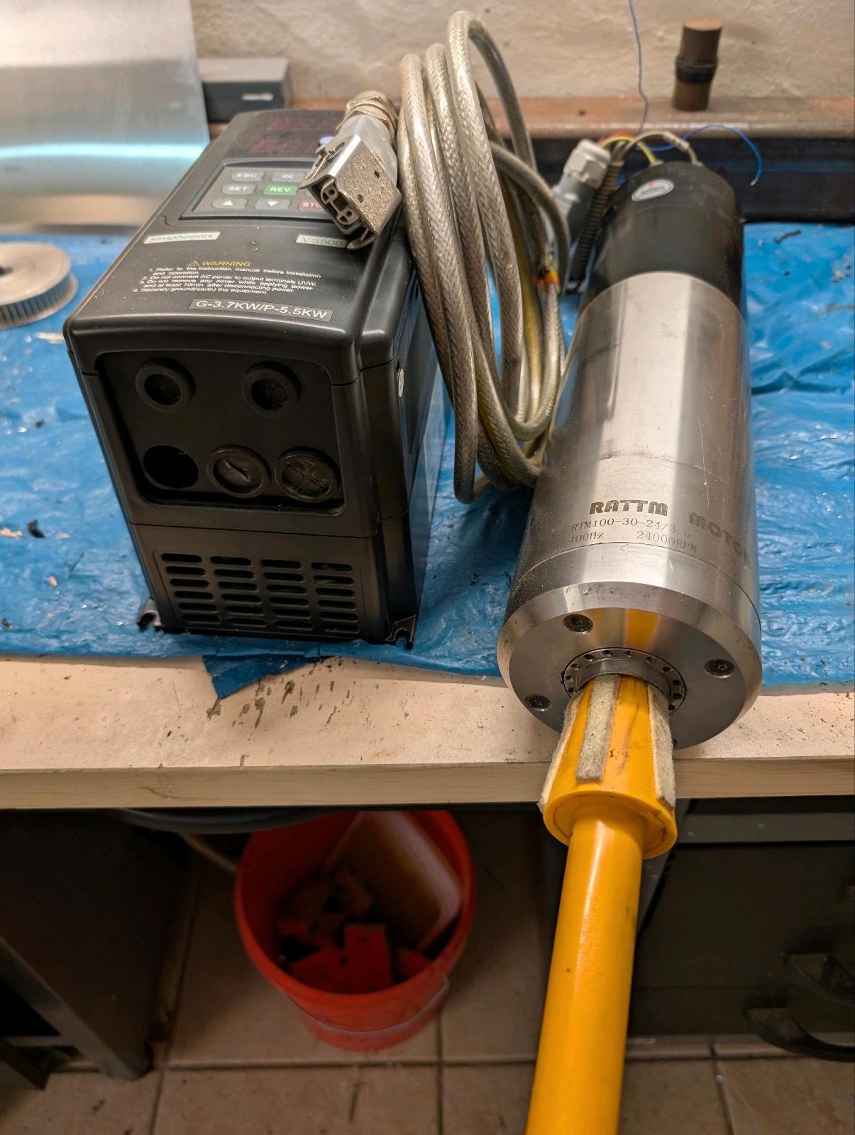 CNC BT30 ATC vreteno 3kw s frekvenčnim pretvornikom