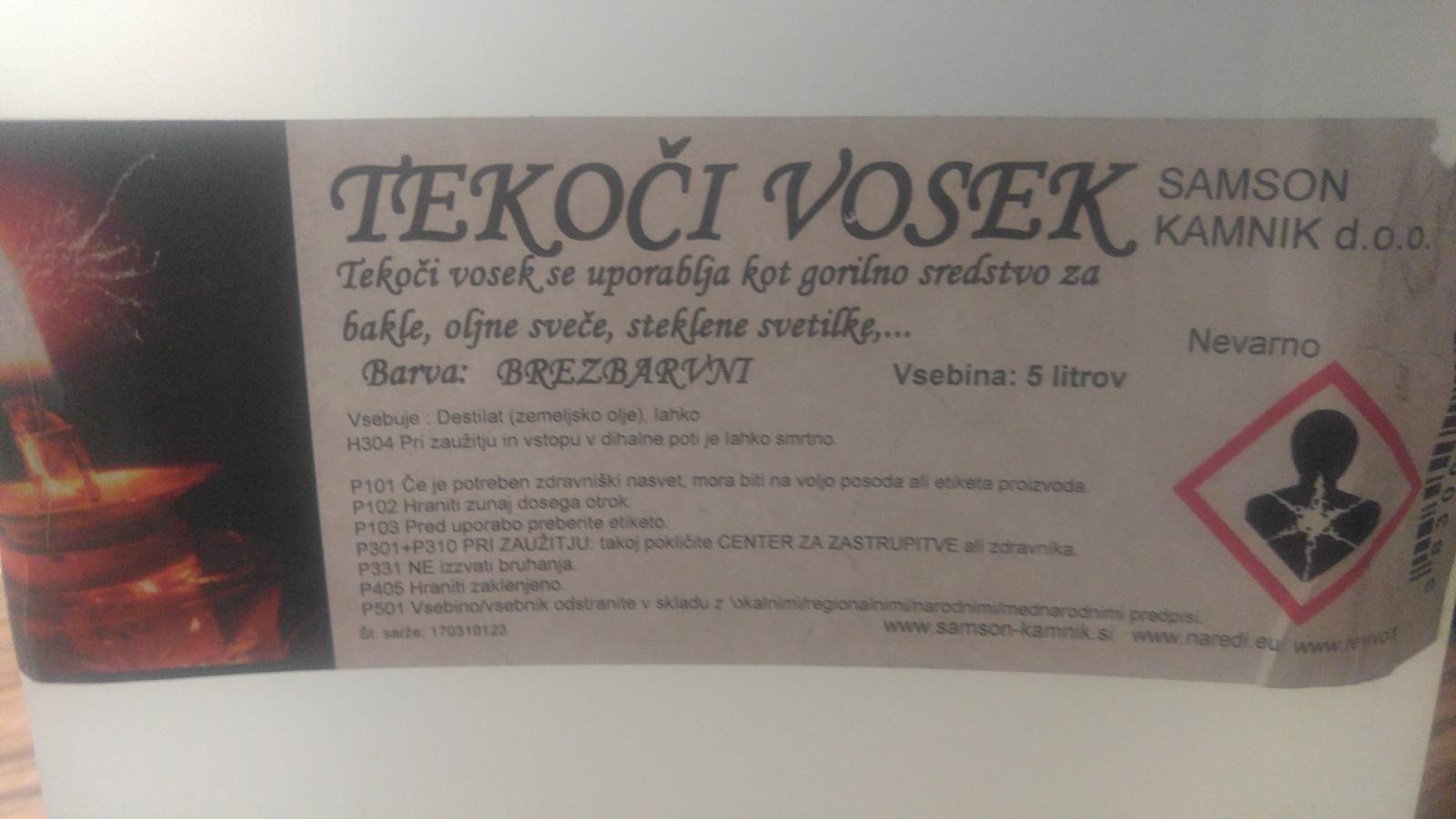 Tekoči vosek 2,5L