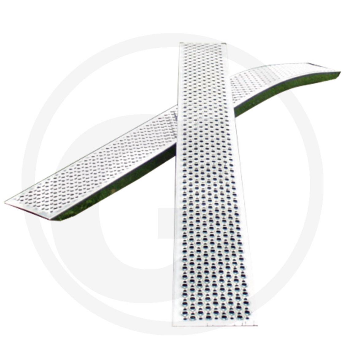 Rampe nakladalne ALU izbočene aluminij 200x20 cm/kos 400 kg/par