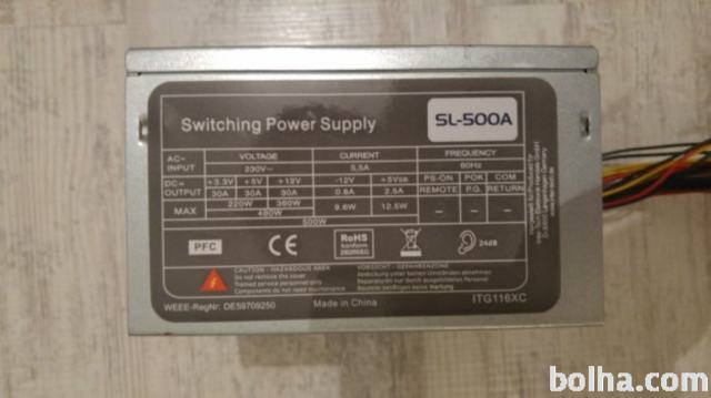 500W Intertech sl500A napajalnik