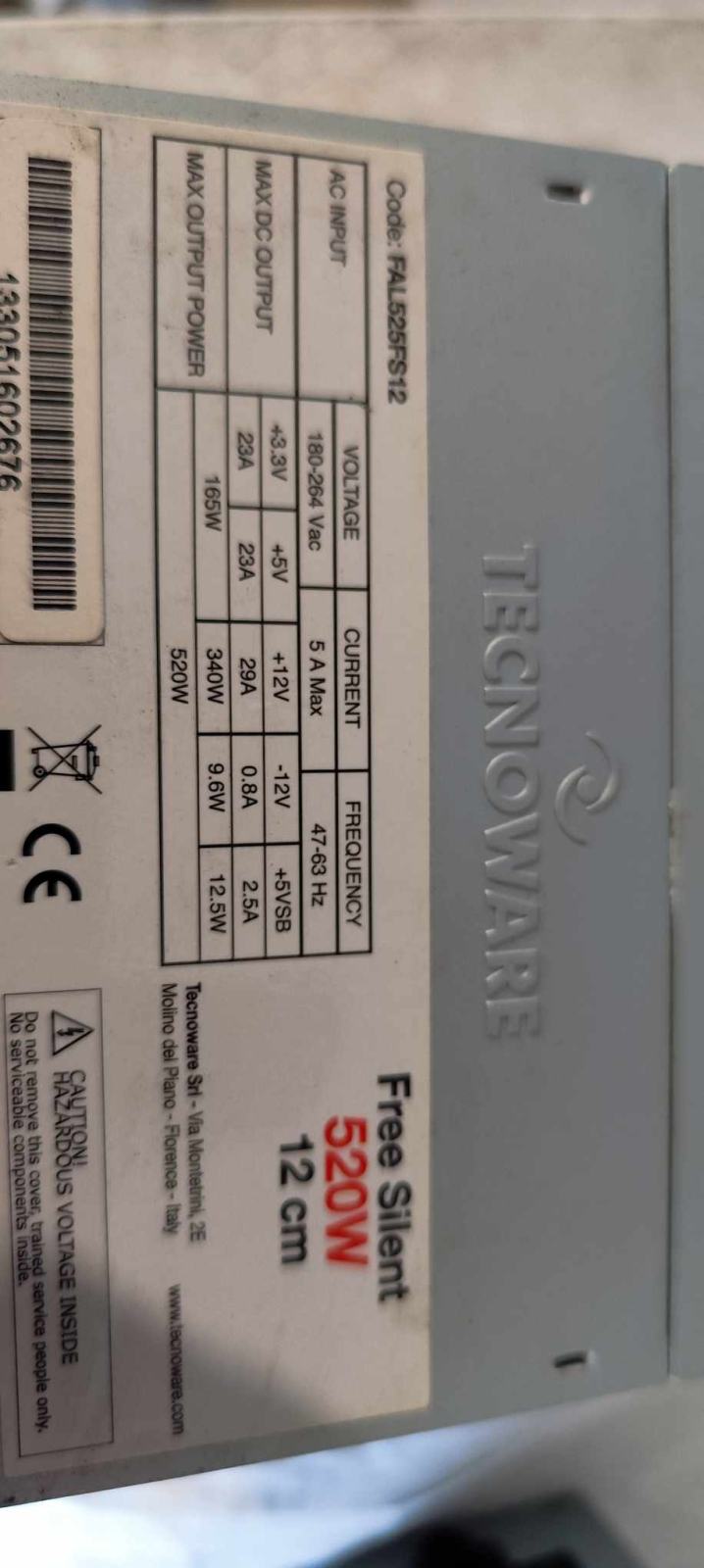 520W TechnoWare napajalnik
