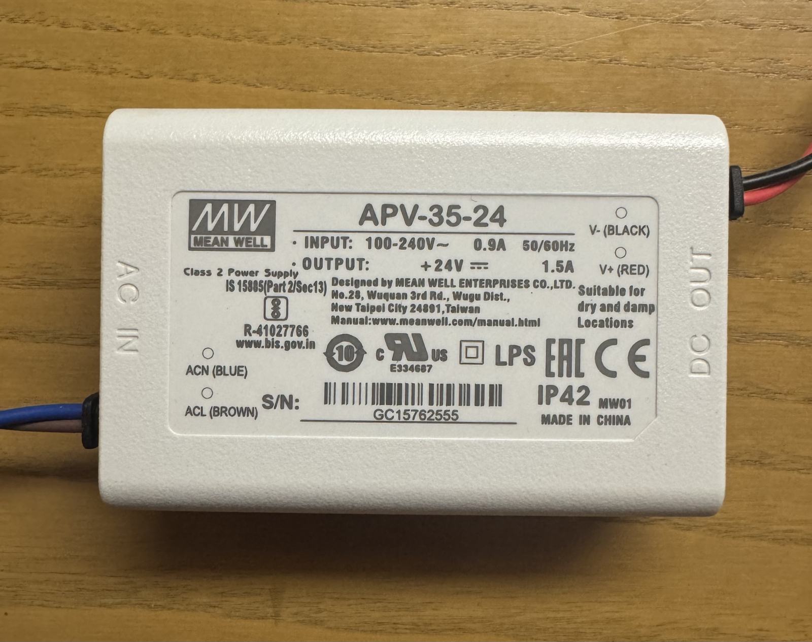 Napajalnik APV-35-24 MEAN WELL MV