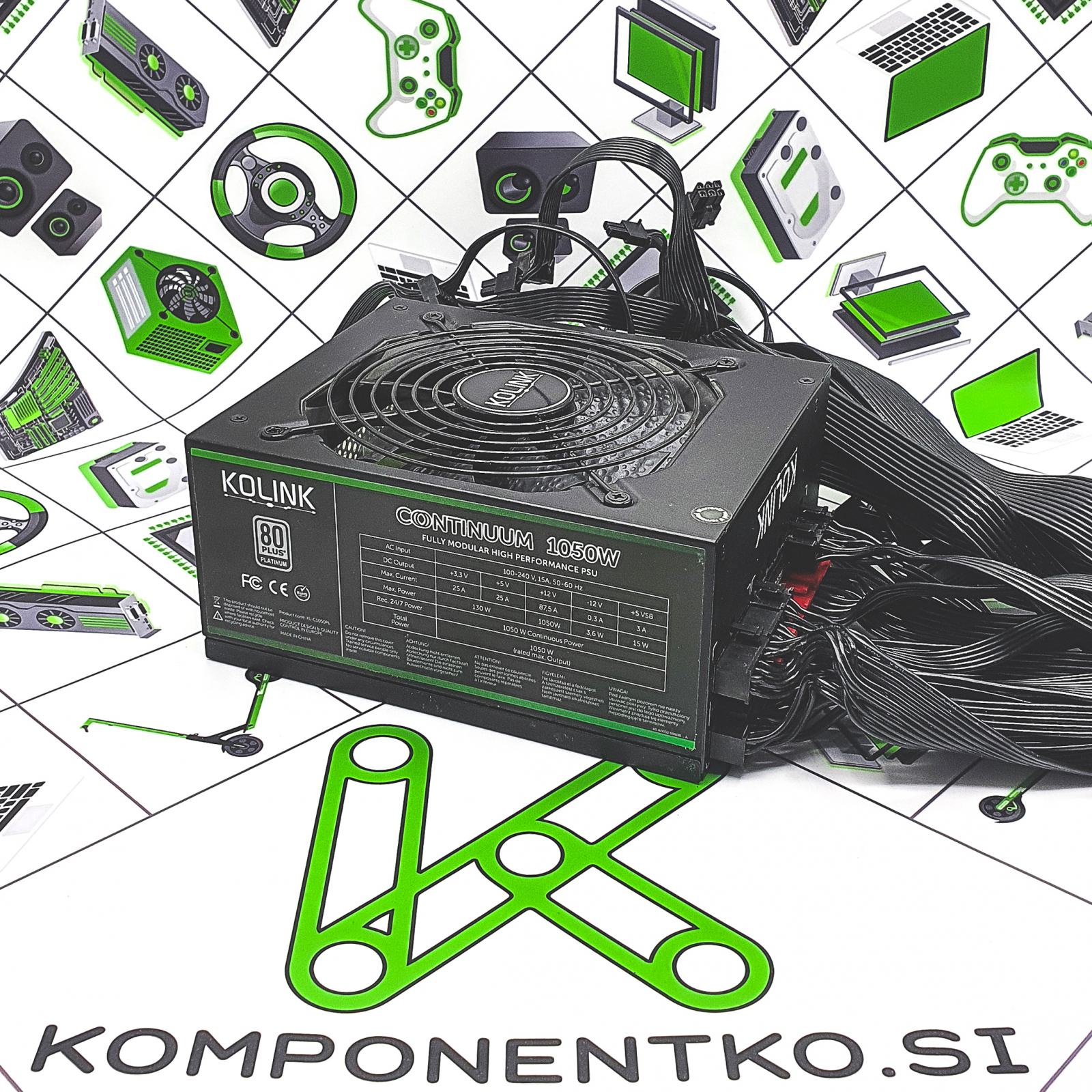 PSU 1050W KOLINK PLATINUM PLUS / 6xPCIe / 5XSATA / 4XMOLEX